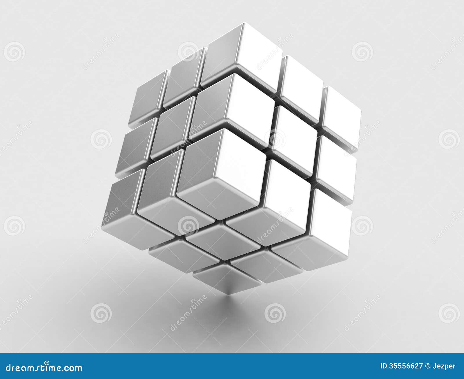 Abstract Collection of Cubes Stock Illustration - Illustration of grey ...