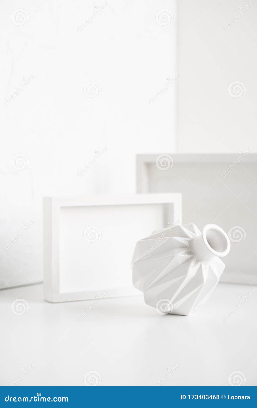 Abstract Collection of Different White Objects, Modern Minimal Decor ...