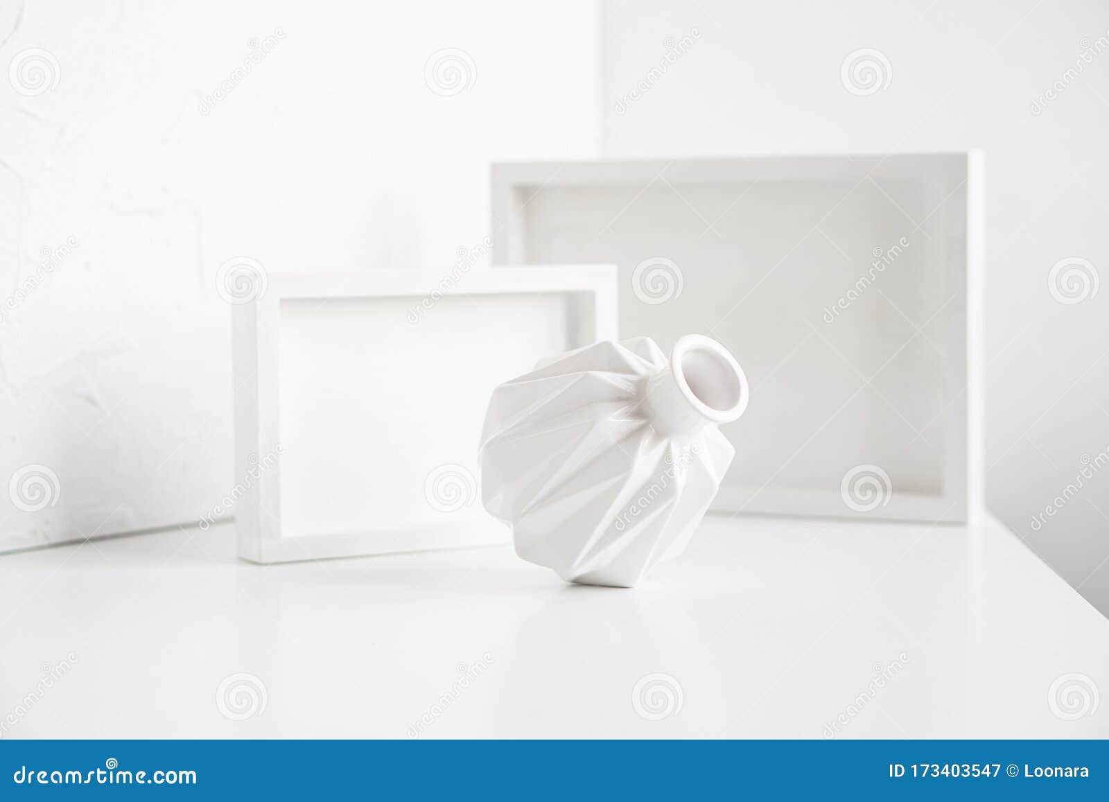 Abstract Collection of Different White Objects, Modern Minimal Decor ...