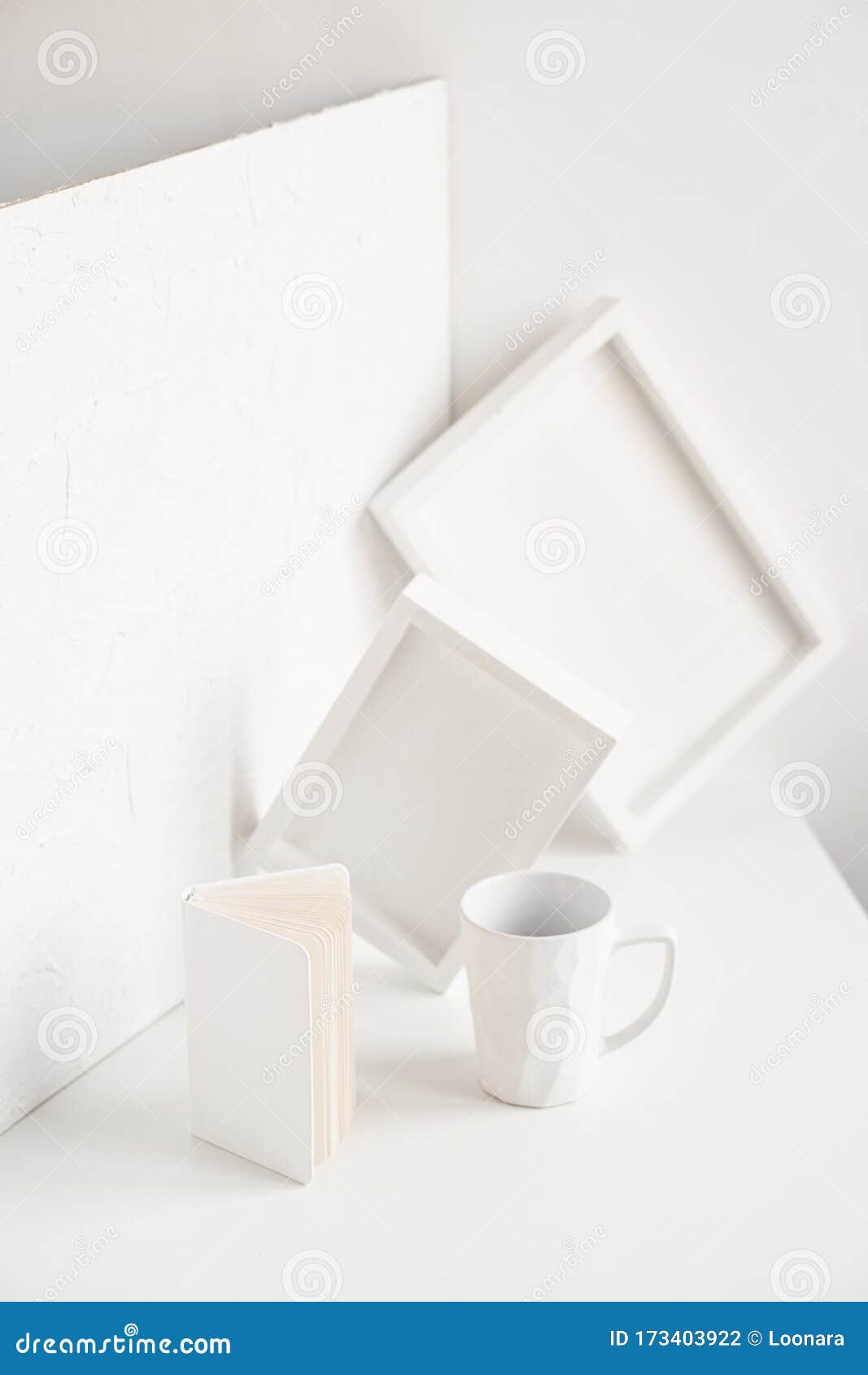 Abstract Collection of Different White Objects, Modern Minimal Decor ...