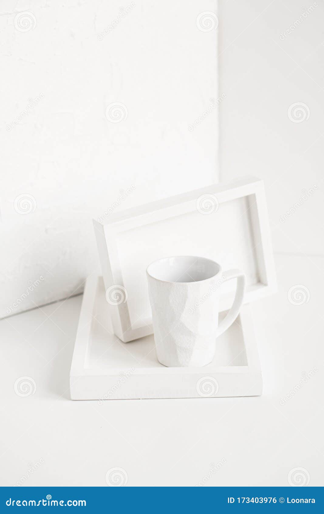 Abstract Collection of Different White Objects, Modern Minimal Decor ...