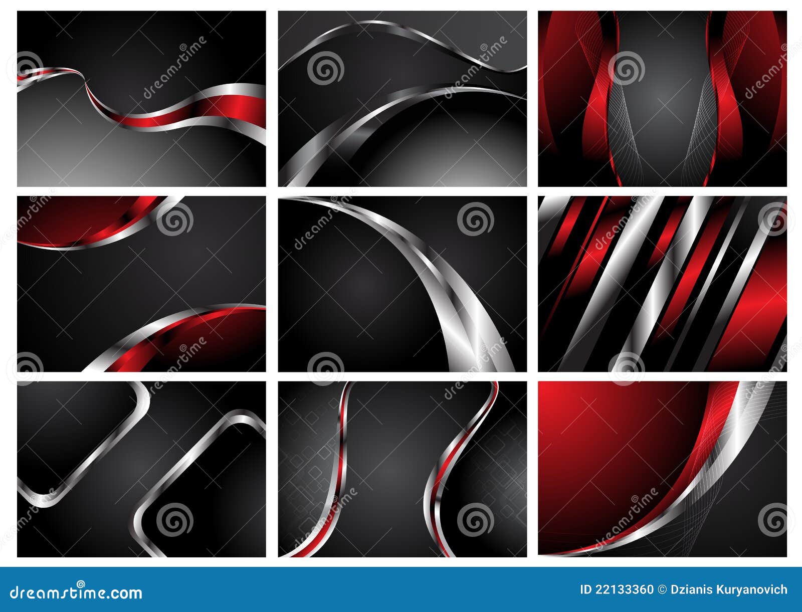 Abstract Collection Stylish Backgrounds Stock Vector - Illustration of ...