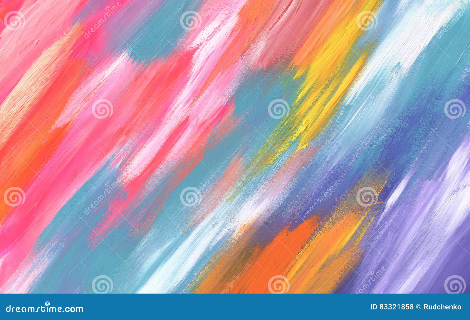 Abstract Color Acrylic Painted Background Stock Illustration ...
