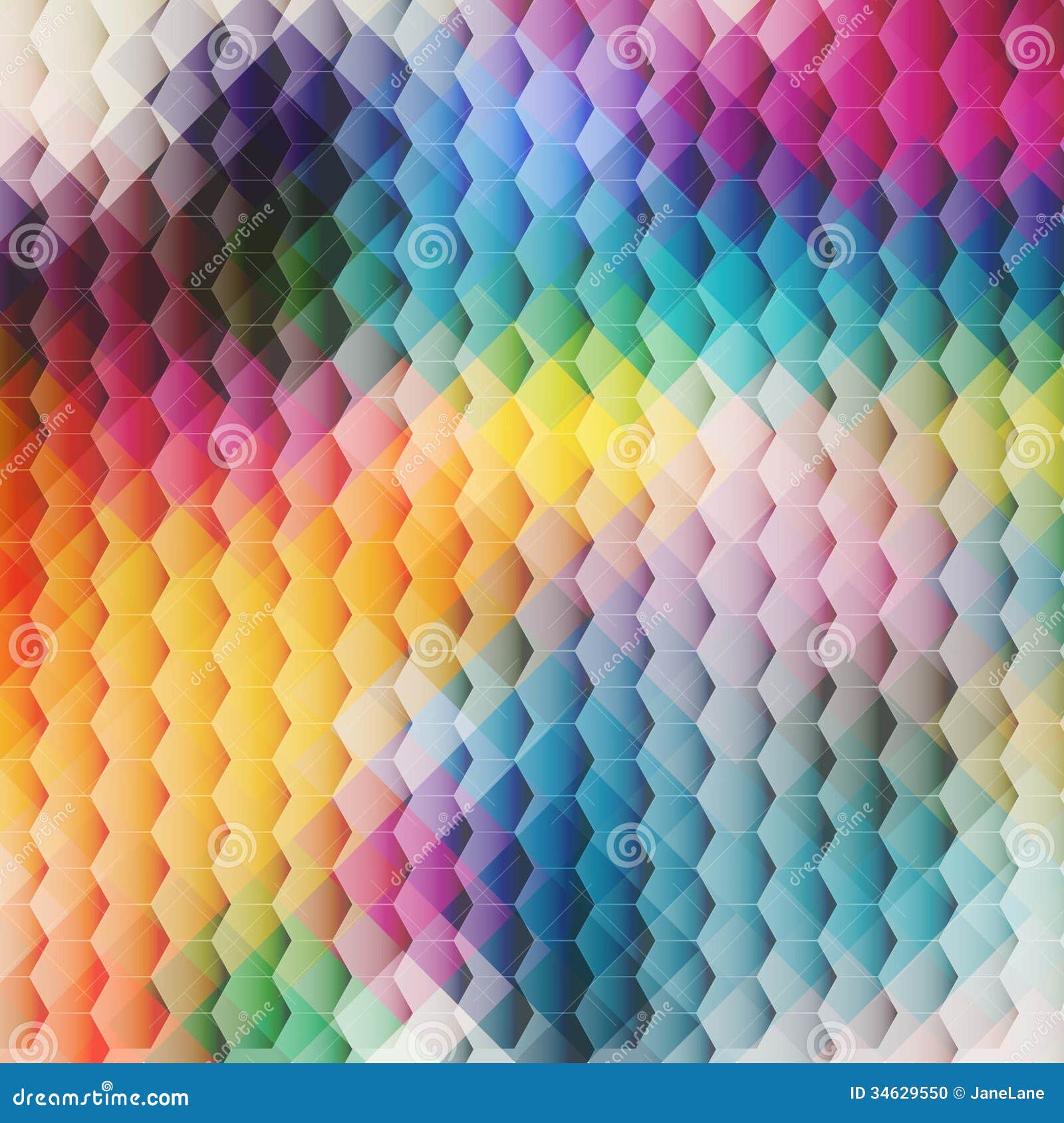 Abstract Color Background with Cell Stock Illustration - Illustration ...