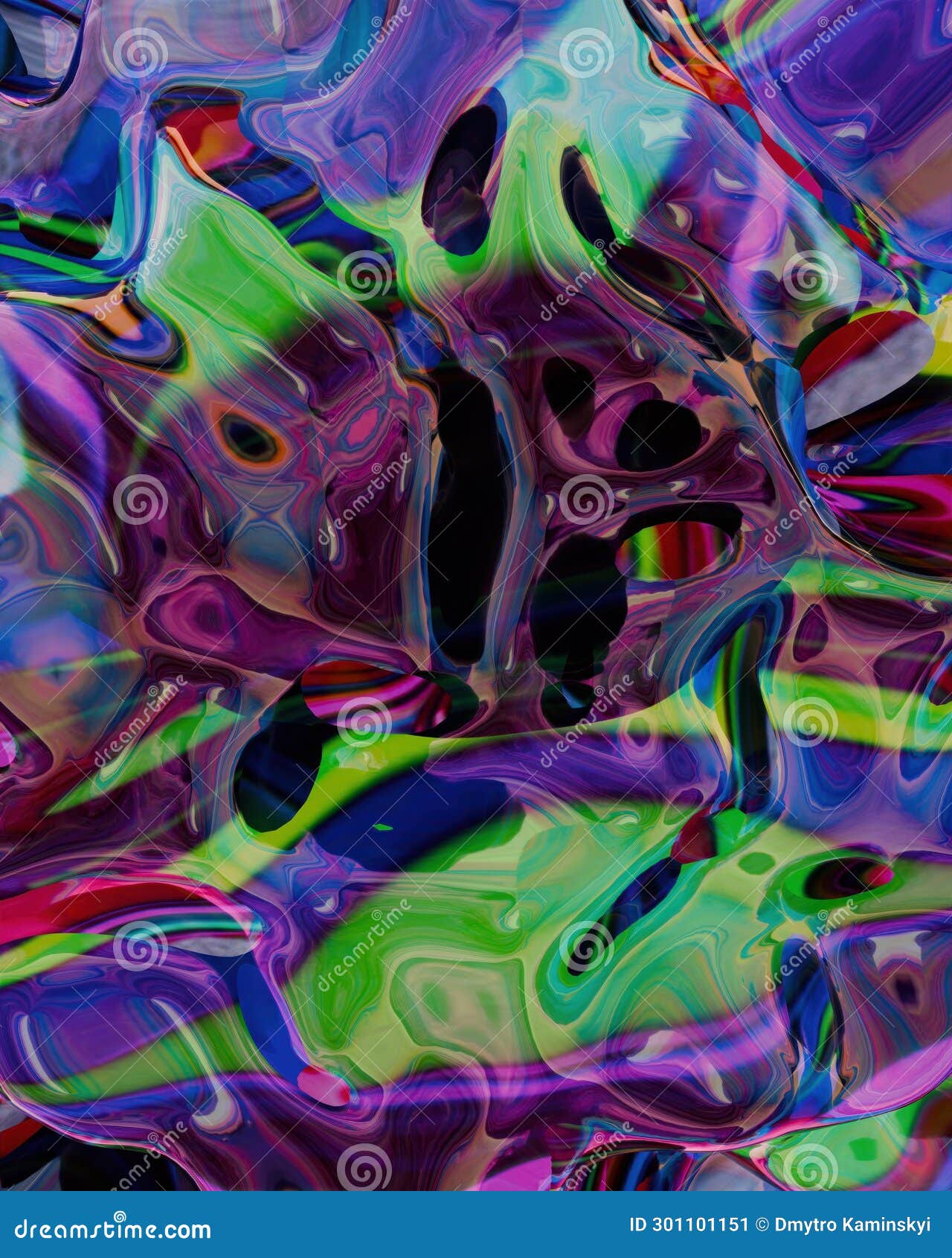 Abstract Color Background of Curved Glass Texture Stock Illustration ...