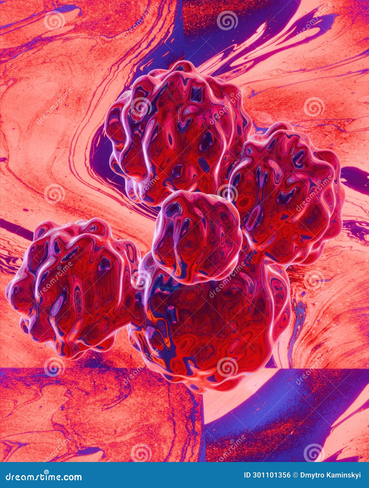 Abstract Color Background of Curved Glass Texture Stock Illustration ...