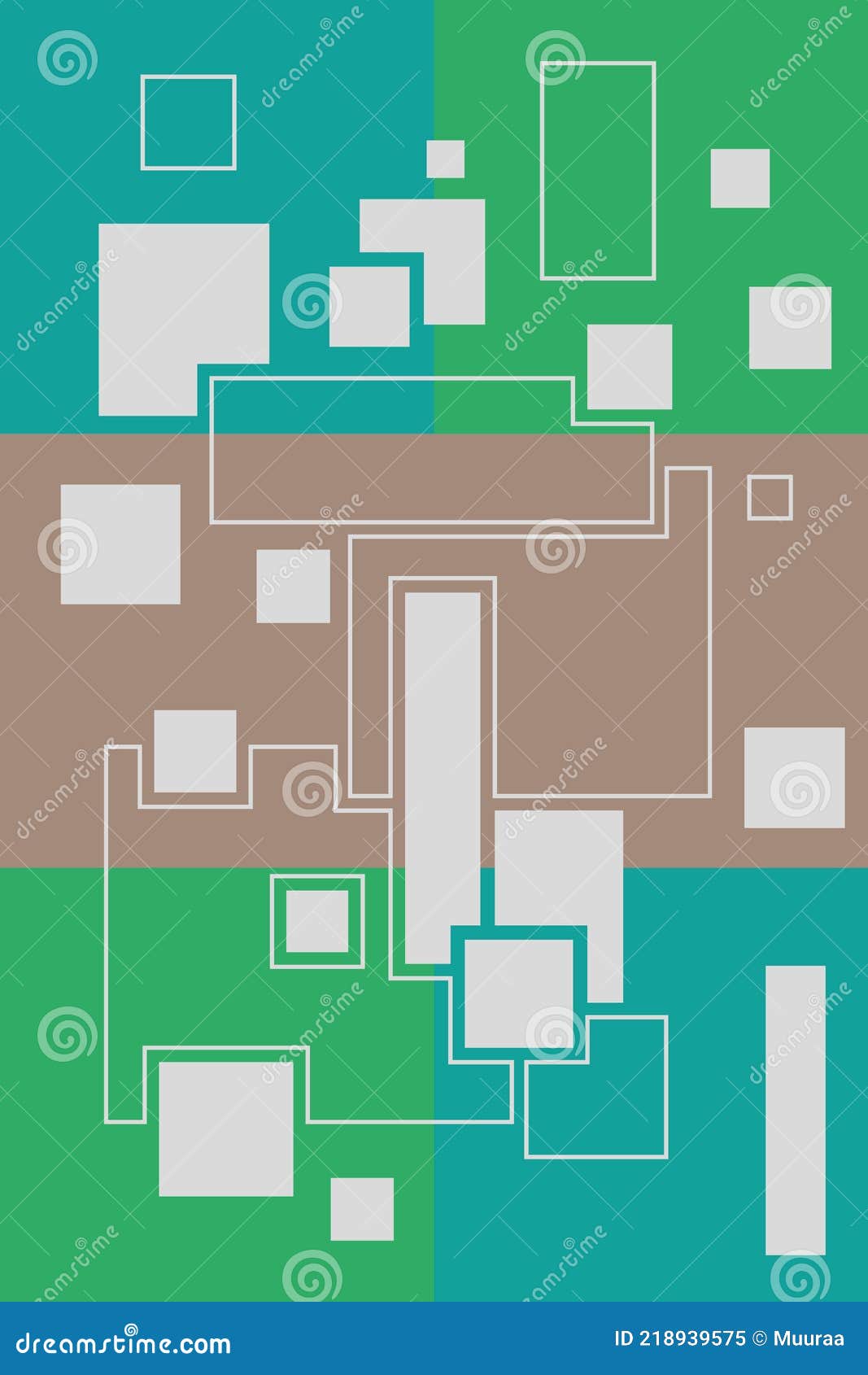 Abstract Color Background with Rectangle Blocks Stock Vector ...