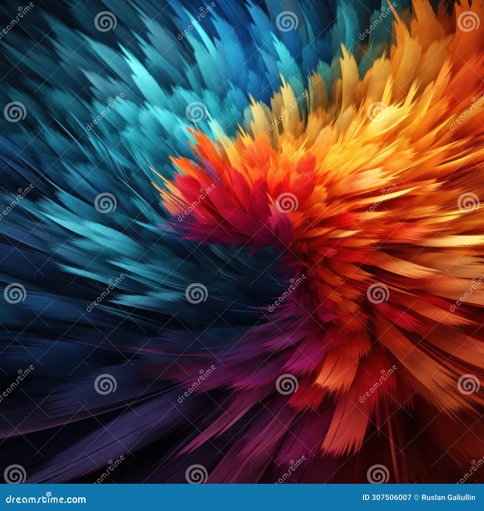 Abstract Color Background with Smear Effect Stock Illustration ...