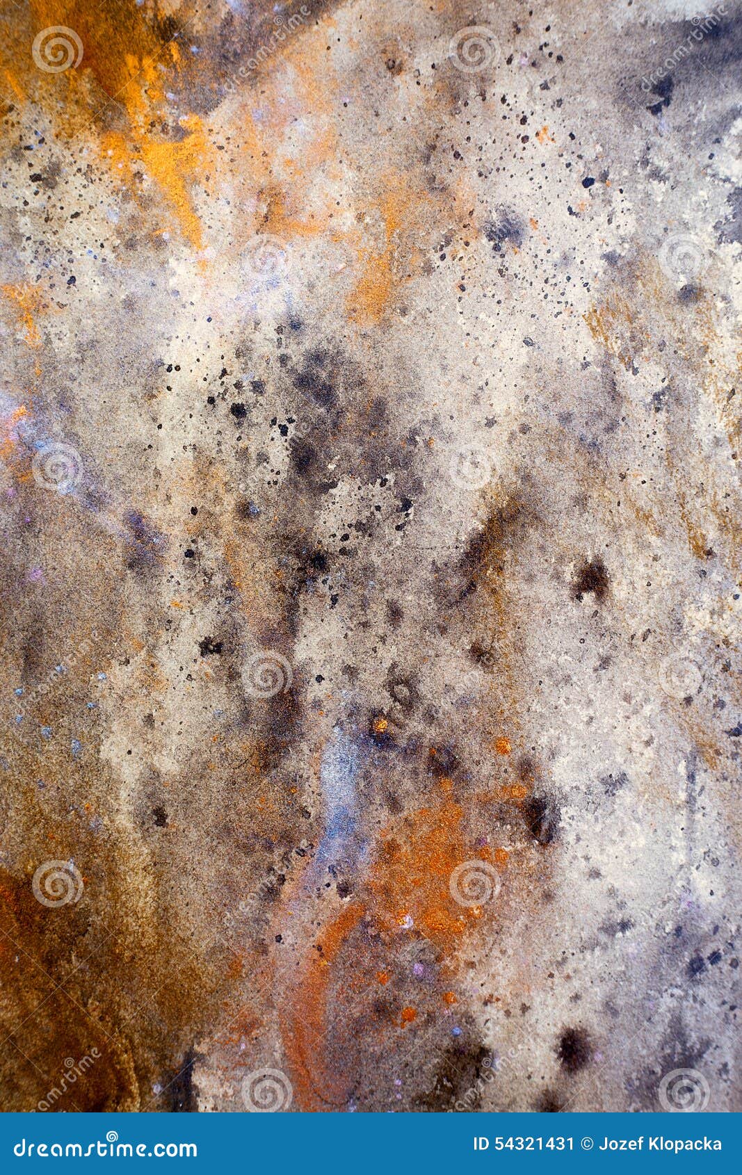 Abstract Color Backgrounds, Painting Colage with Spots, Rust Structure ...