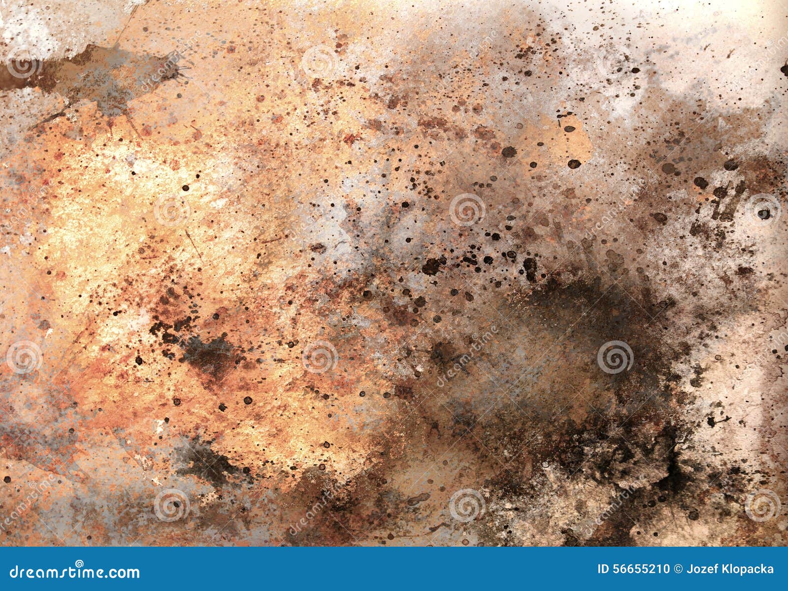 Abstract Color Backgrounds, Painting Collage with Spots, Rust St Stock ...