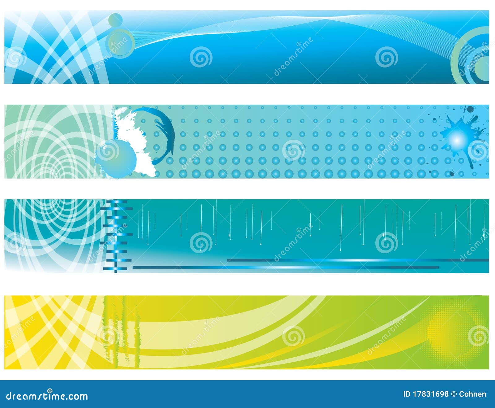 Abstract Color Banner Illustration Stock Vector - Illustration of ...