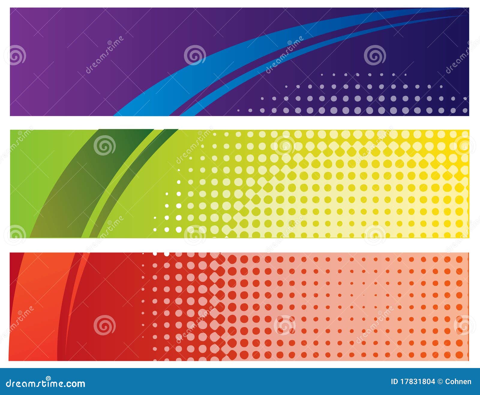 Abstract Color Banner Illustration Stock Vector - Illustration of light ...