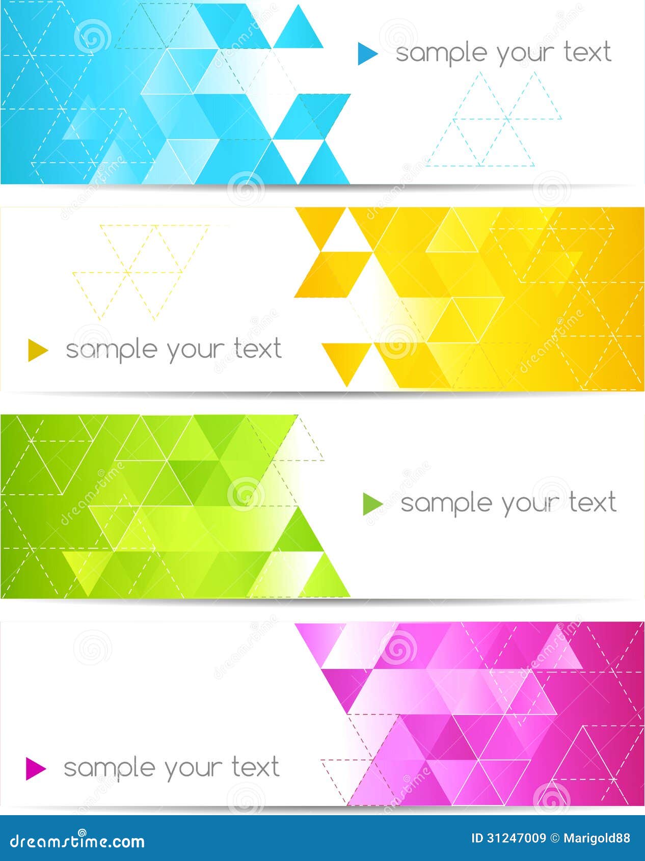 Abstract color banner stock vector. Illustration of colorful - 31247009