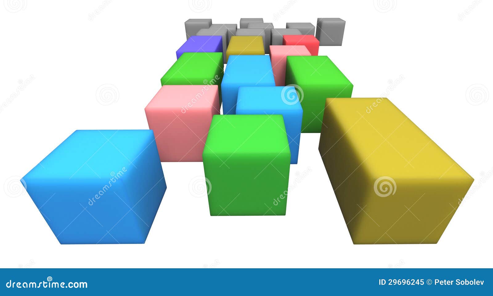 Abstract color blocks stock illustration. Illustration of green - 29696245