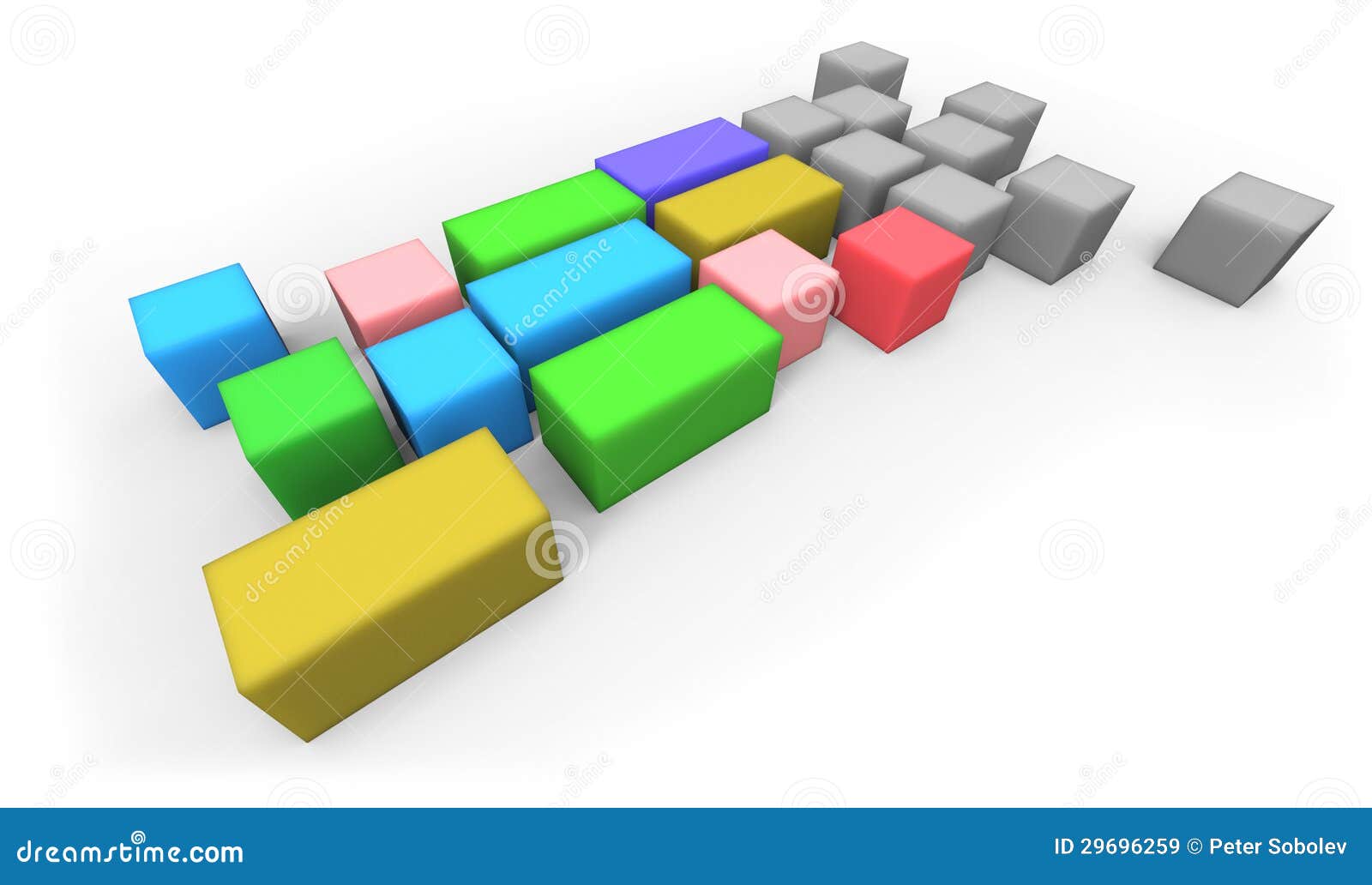 Abstract color blocks stock illustration. Illustration of square - 29696259