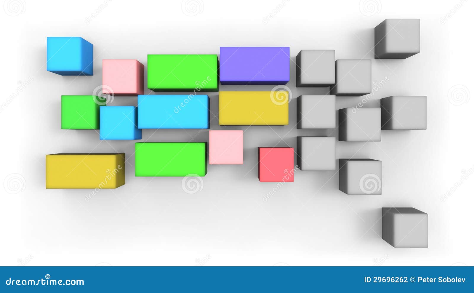 Abstract color blocks stock illustration. Illustration of color - 29696262
