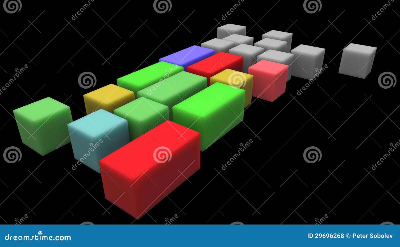 Abstract color blocks stock illustration. Illustration of colours ...