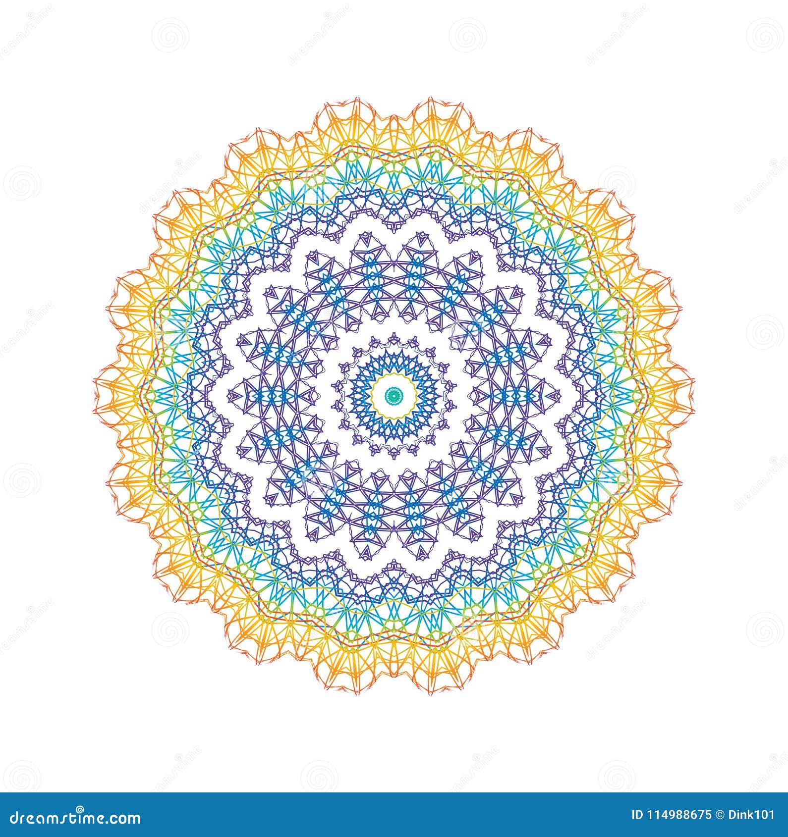 Abstract Color Circle Shape Stock Illustration - Illustration of ...