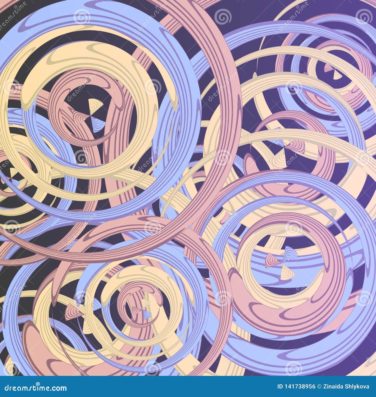 Abstract Color Circles Pattern, Circle Illustration for Your Design or ...