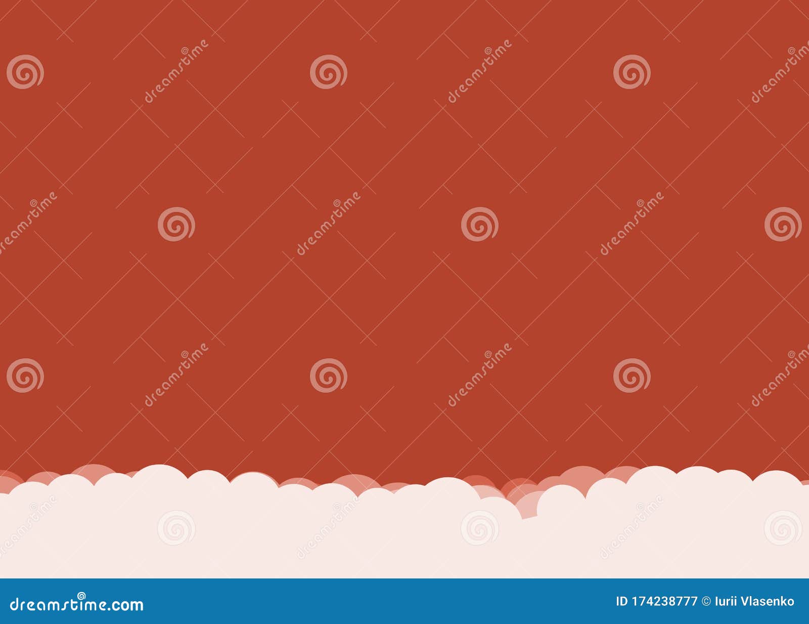 Abstract Color Clouds Sky Generative Art Background Illustration Stock ...