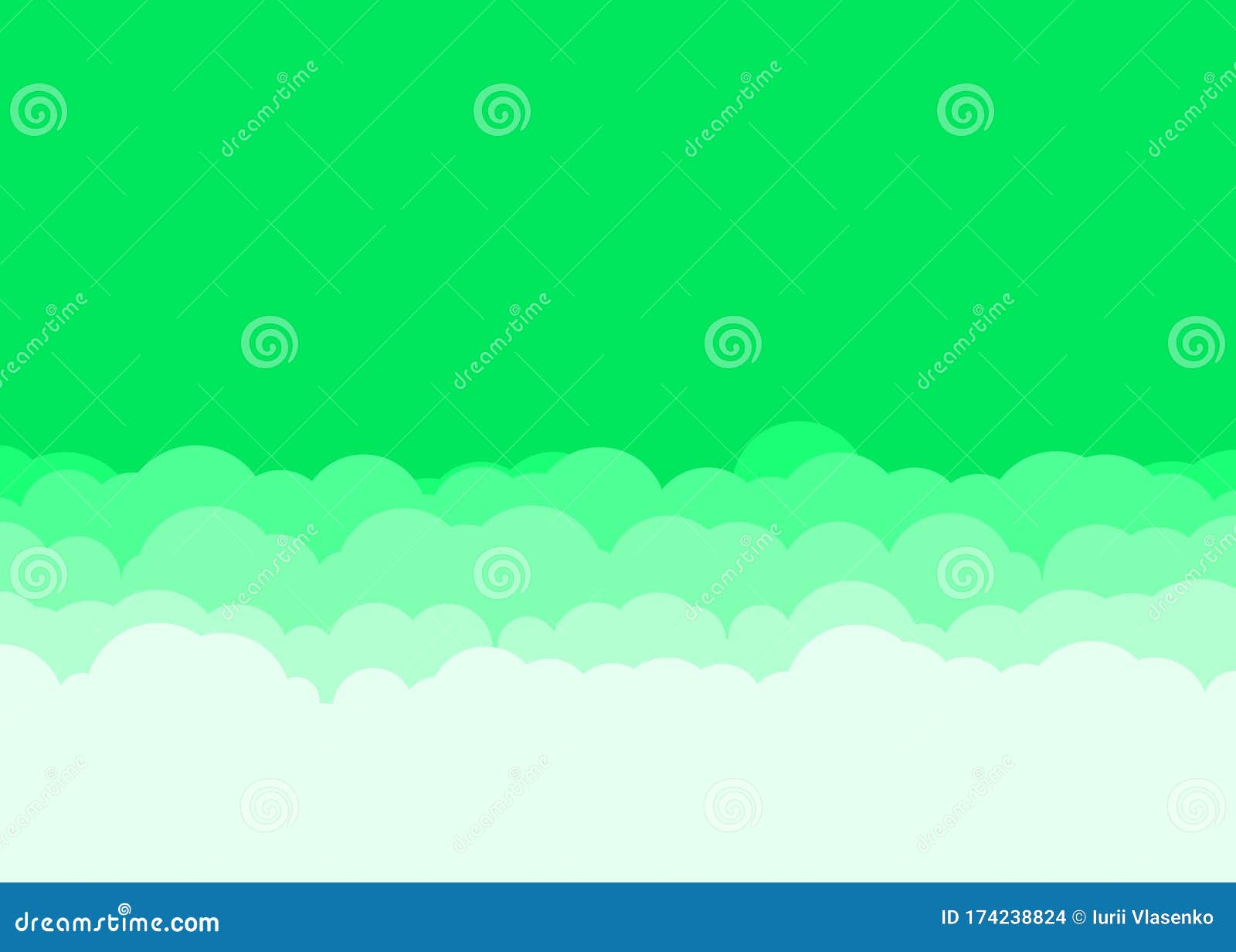 Abstract Color Clouds Sky Generative Art Background Illustration Stock ...