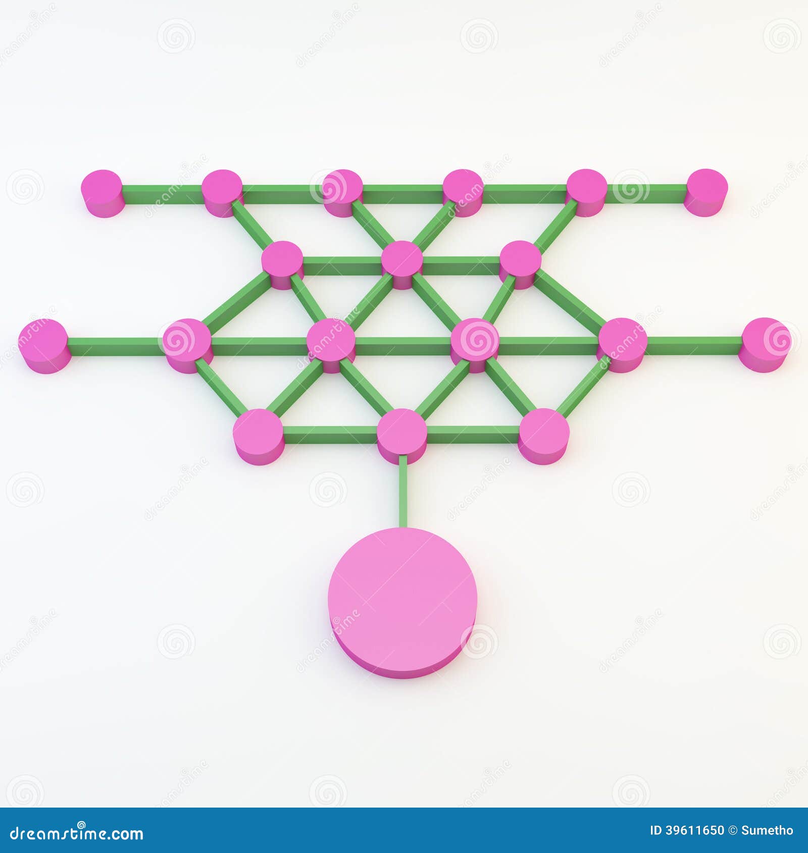 Abstract Color Connection Network Stock Illustration - Illustration of ...