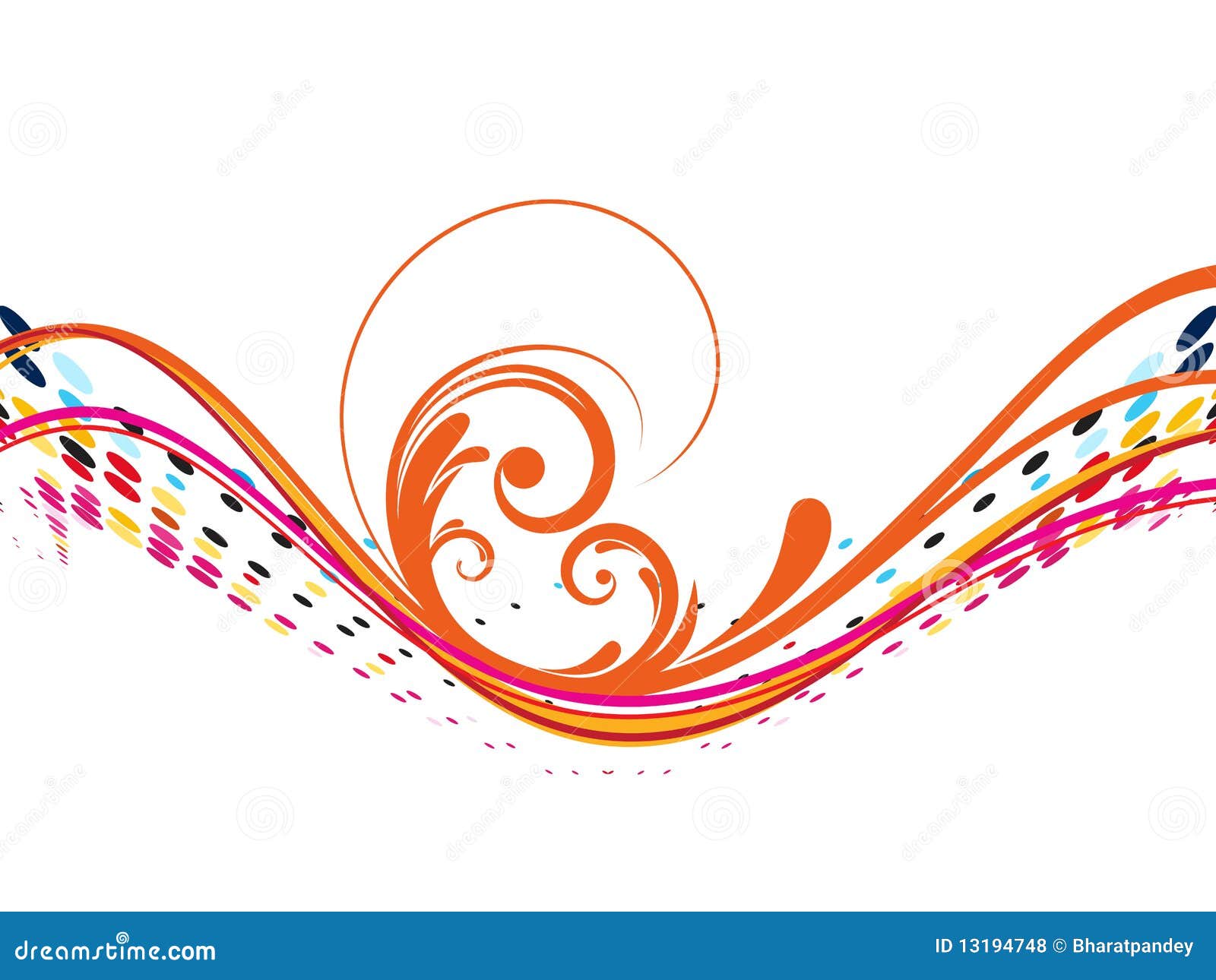 Abstract Color Creative Wave Stock Vector - Illustration of decoration ...