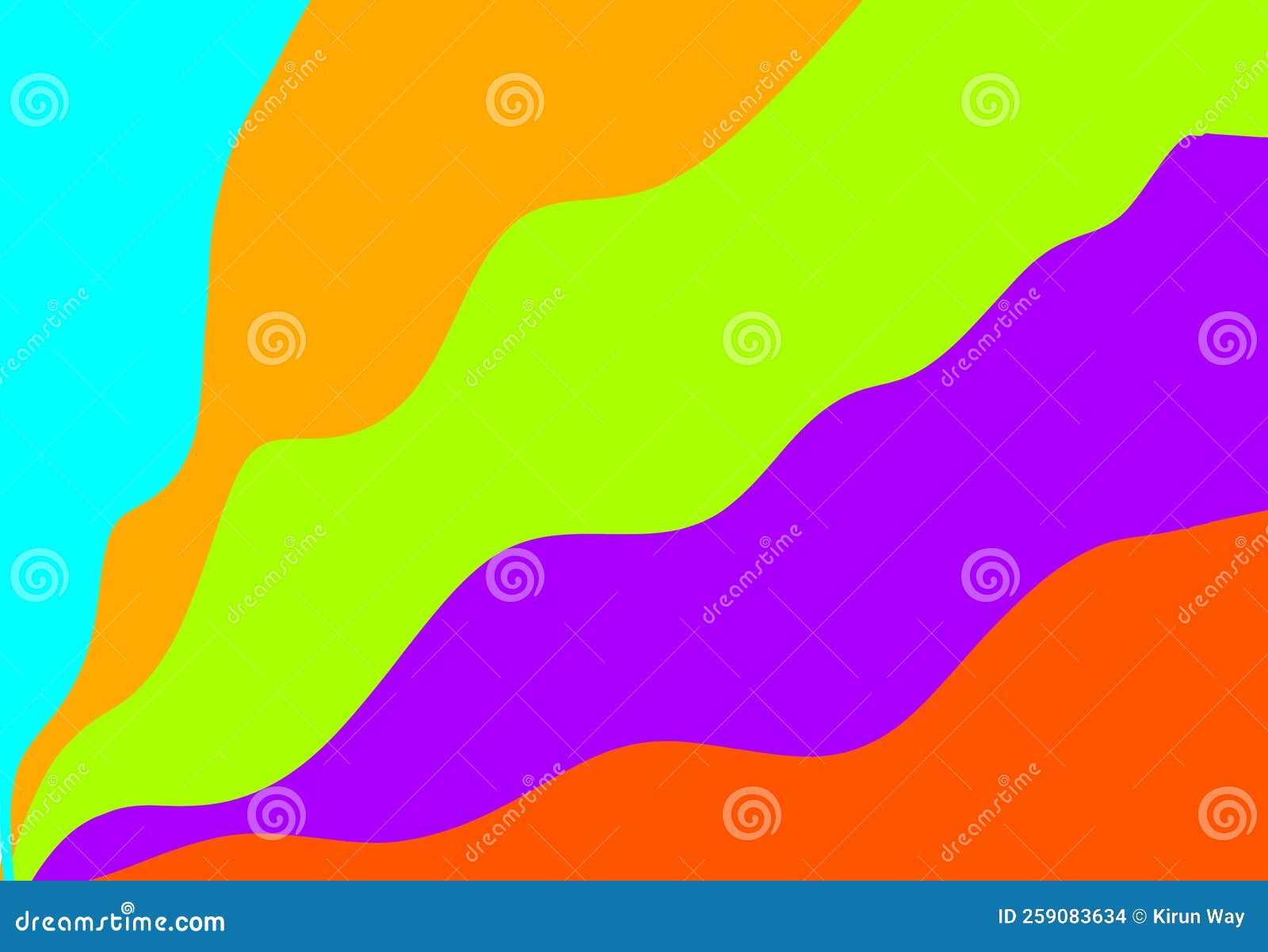 Abstract Color 3d Paper Art Illustration Set. Contrasting Color ...