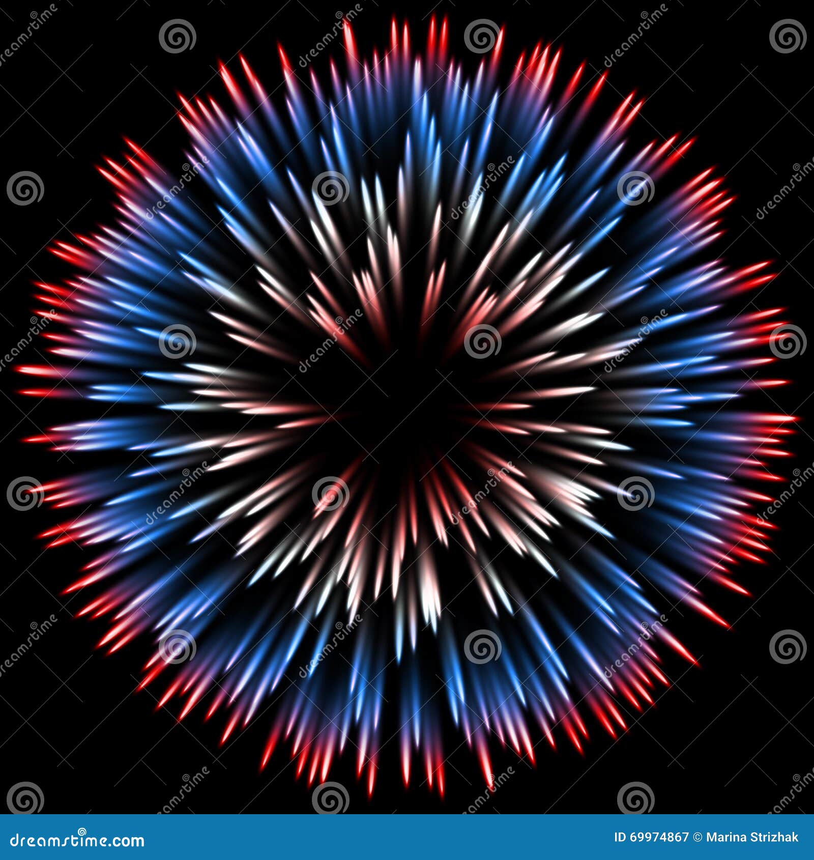 Abstract Color Design with a Burst. Vector Stock Vector - Illustration ...