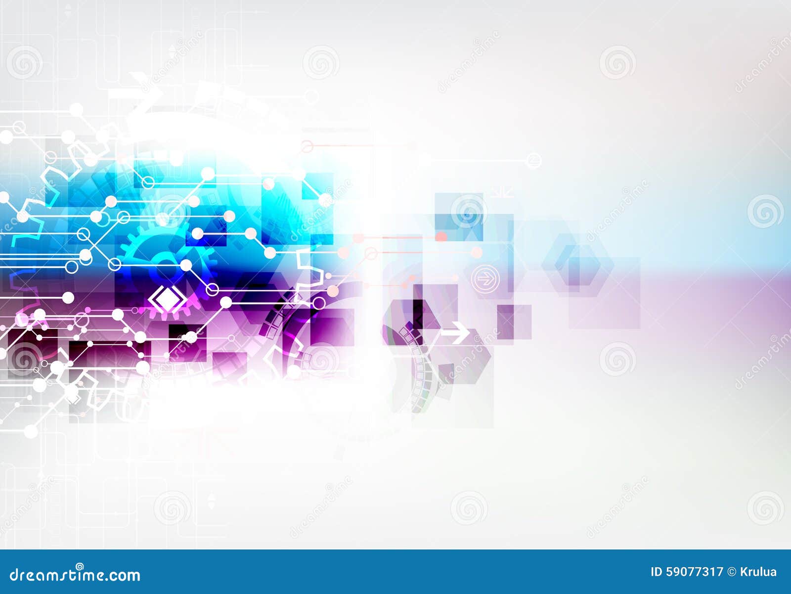 Abstract Color Digital Communication Technology Background. Stock ...