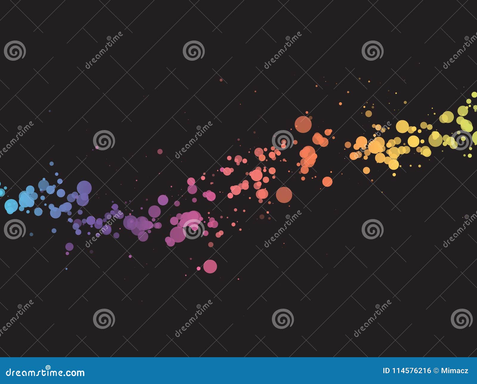 Abstract Color Dots Wave Background Stock Illustration - Illustration ...