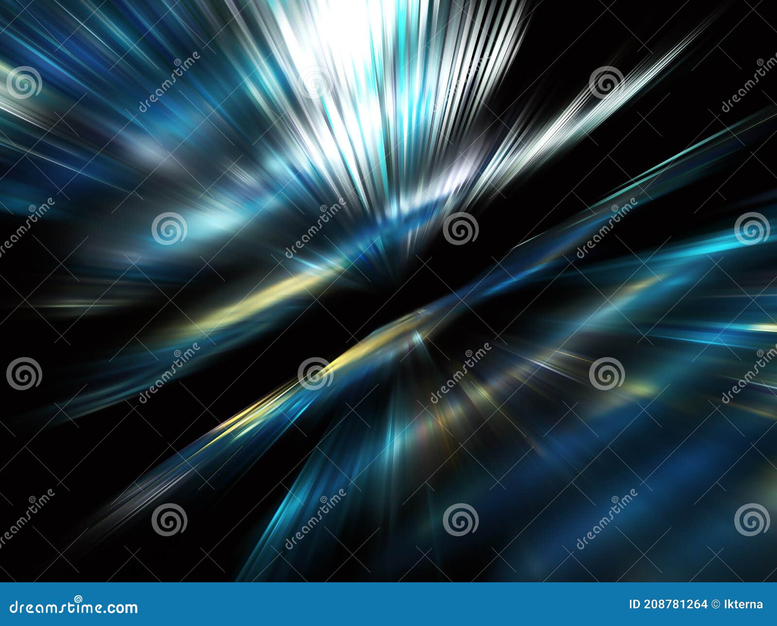 Abstract Color Dynamic Background with Lighting Effect. Fractal Wavy ...
