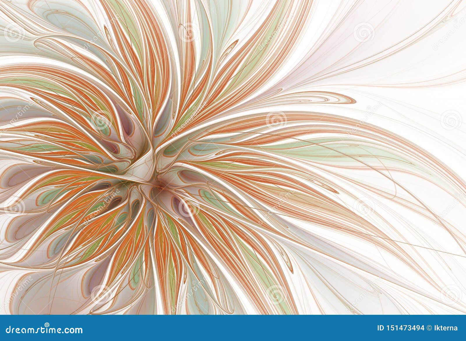 Abstract Color Dynamic Background with Lighting Effect. Fractal Art ...