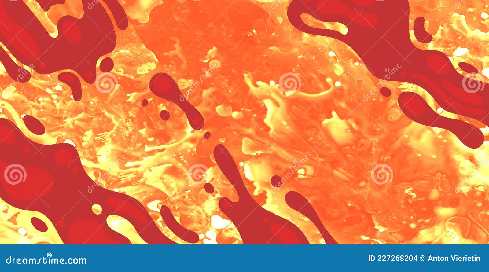 Juicy Colors, Red Stains. Contemporary Abstract Colorful Background ...