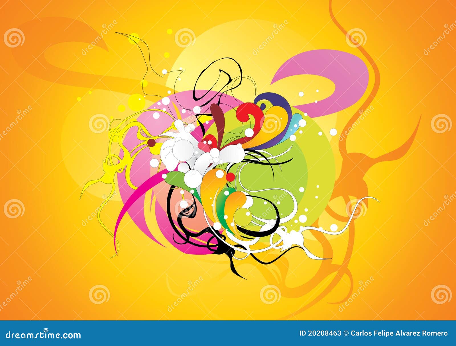 Abstract Color Elements Composition Stock Vector - Illustration of ...