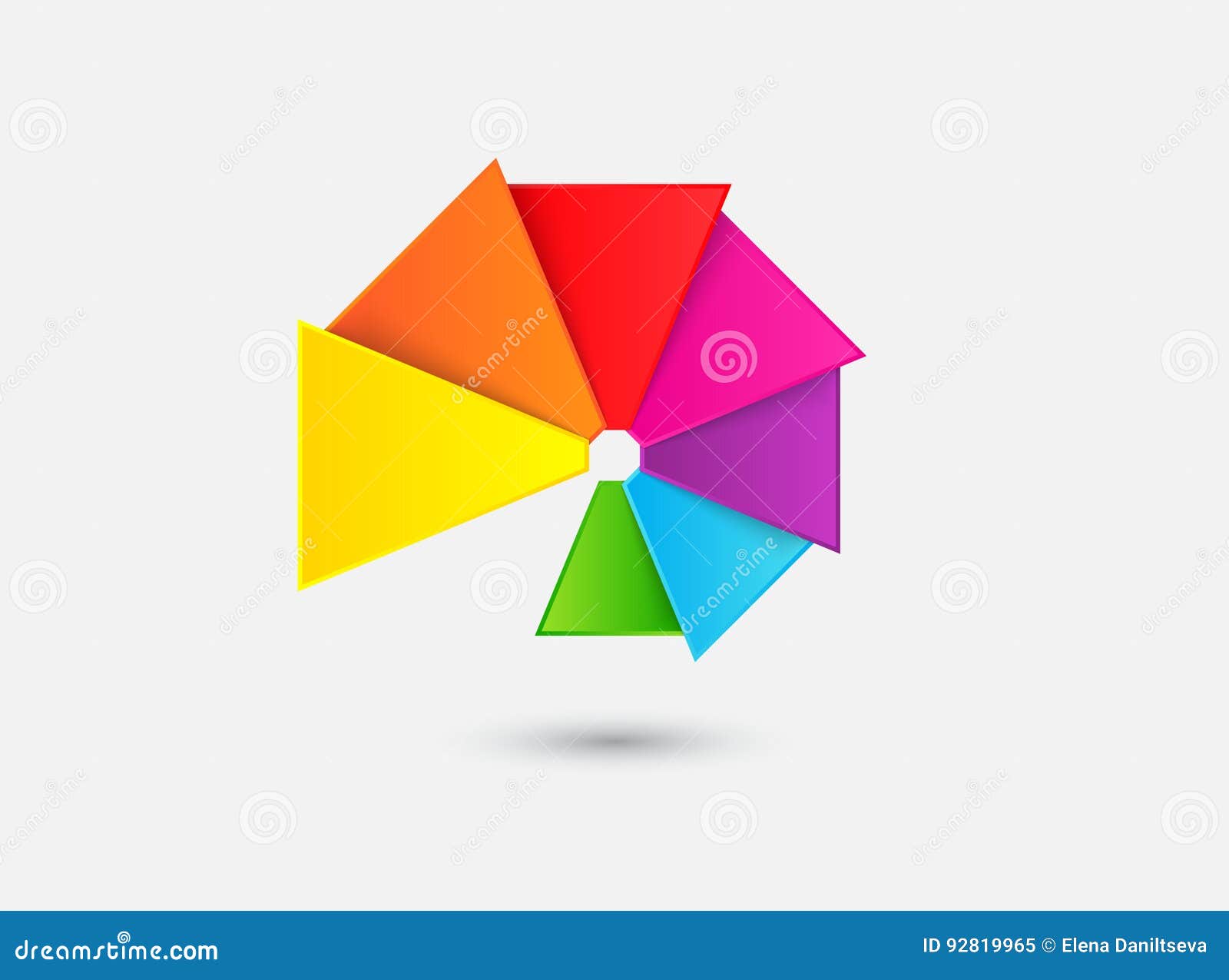 Abstract color fan stock illustration. Illustration of palette - 92819965