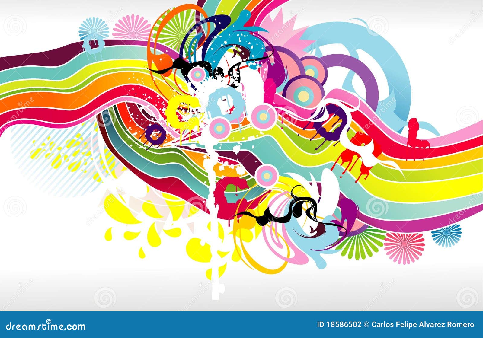 Abstract color fantasy stock vector. Illustration of style - 18586502