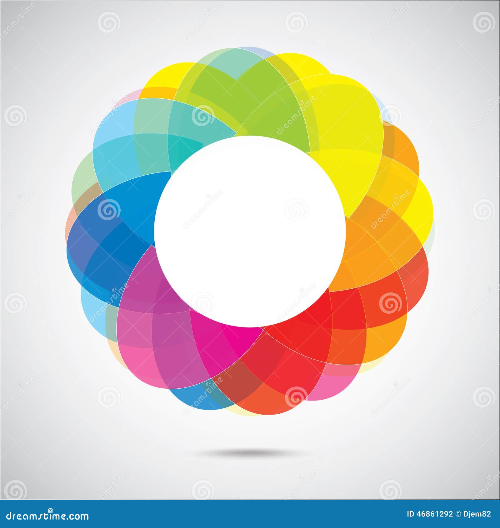 Abstract color figure stock vector. Illustration of infinite - 46861292
