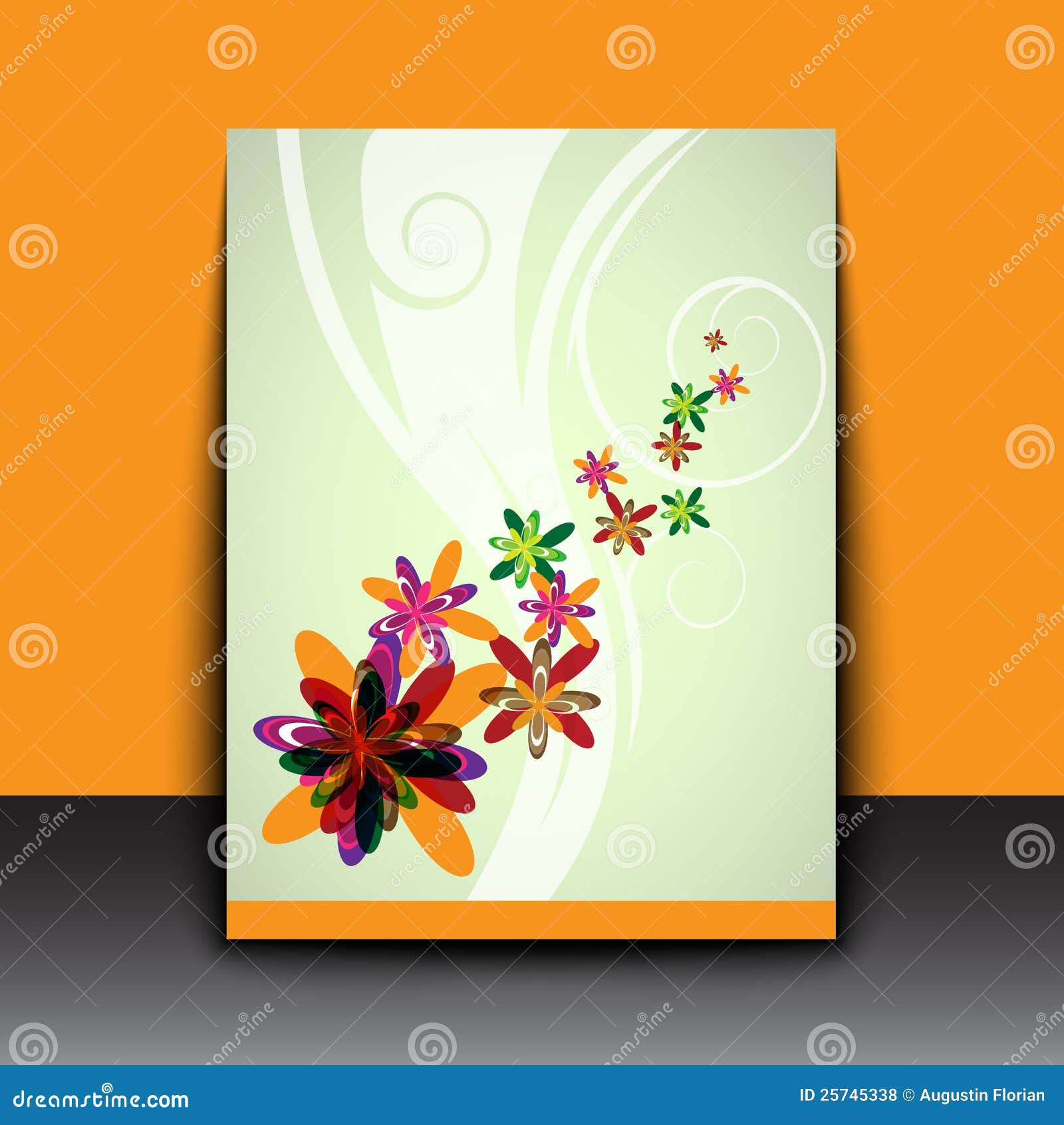 Abstract Color Flowers Art Background Stock Vector - Illustration of ...