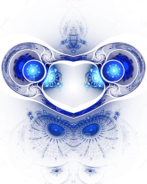 The Abstract Color Fractal Image. Stock Illustration - Illustration of ...