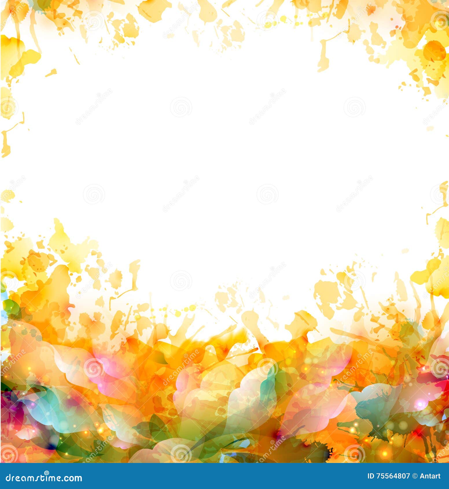 Abstract color frame stock vector. Illustration of artistic - 75564807