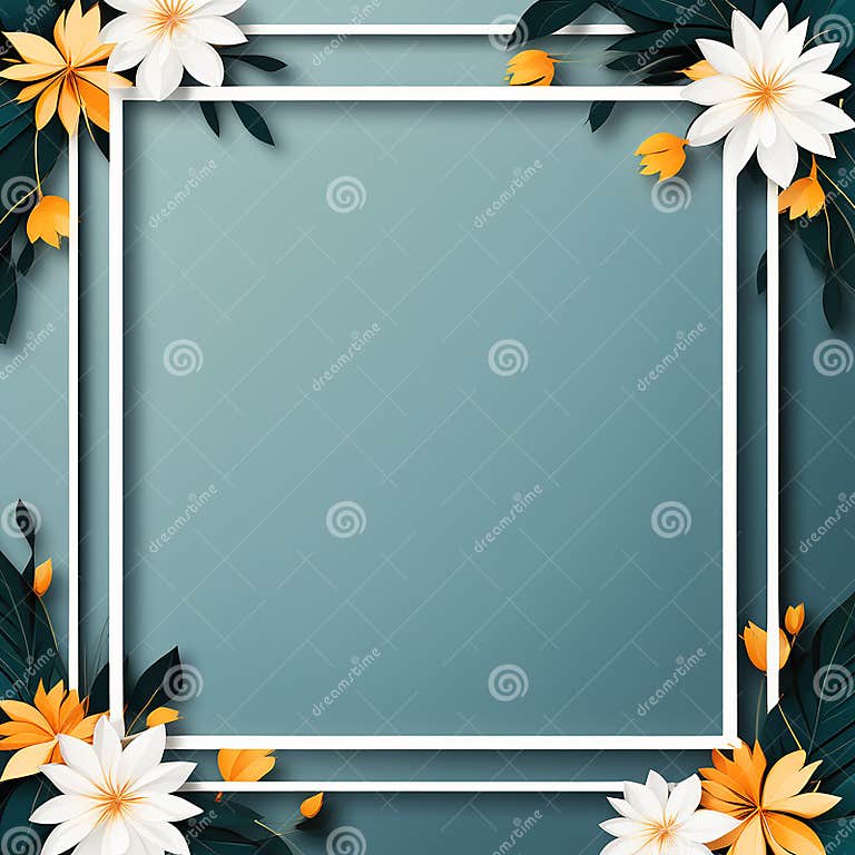 Abstract Color Frame, Border Background. Frame Mockup Design for ...