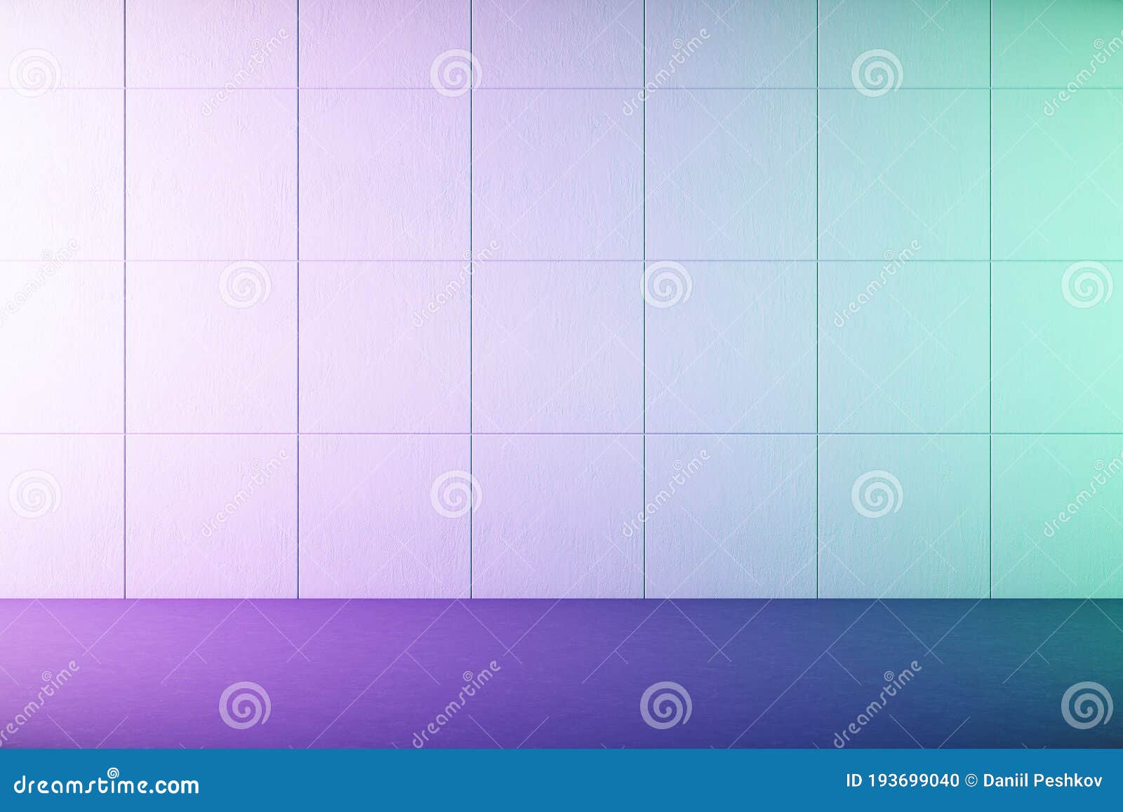Abstract Color Gradient Interior with Empty Wall Stock Illustration ...