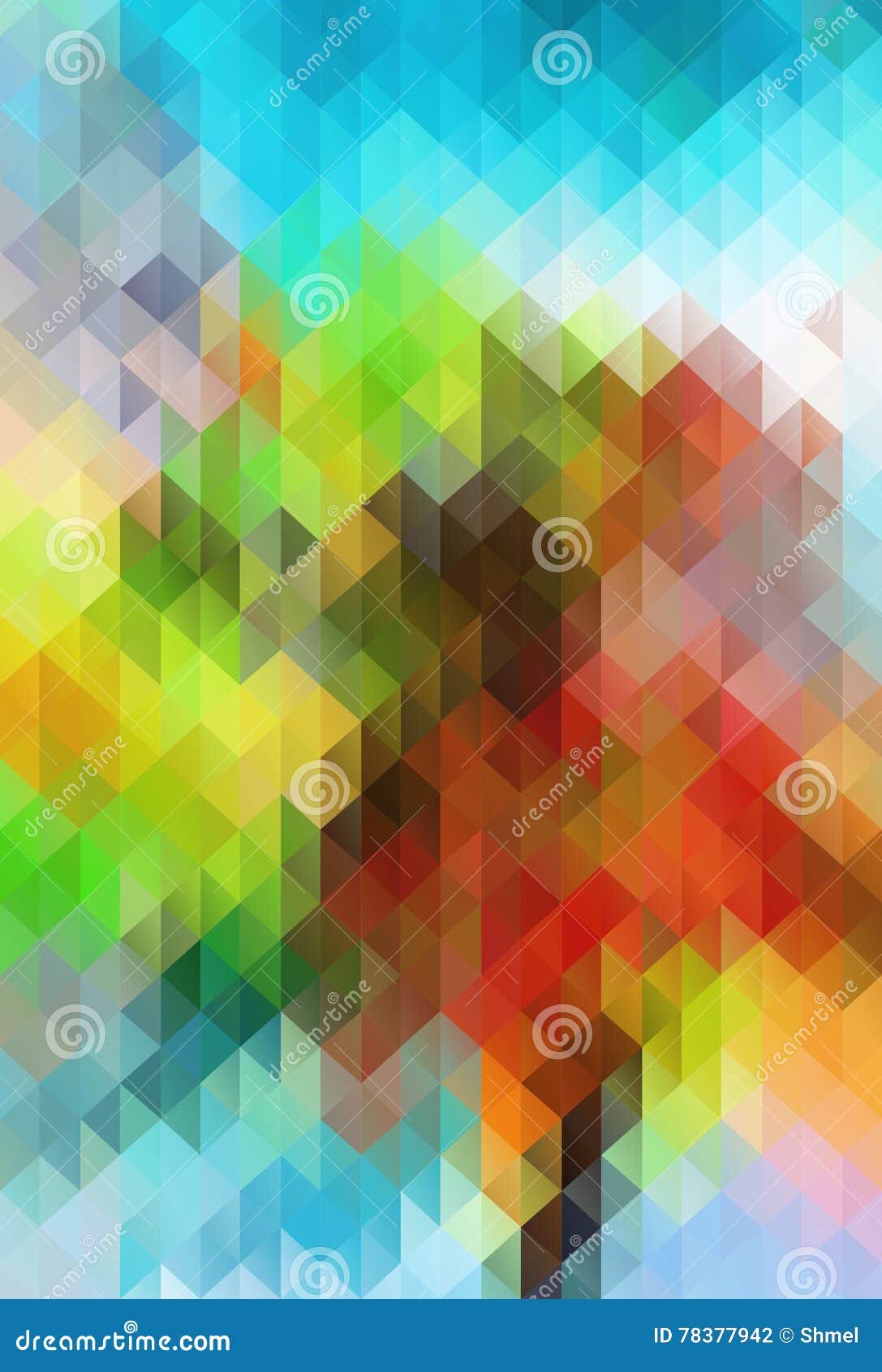 Abstract Color Grid Triangle Geometric Background Stock Vector ...
