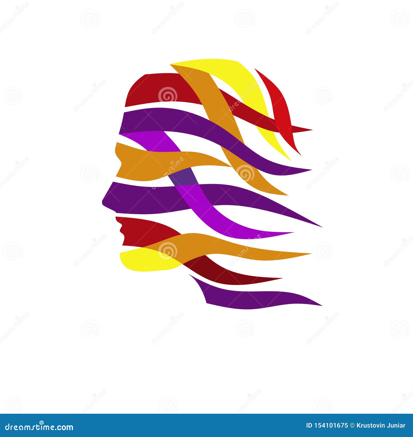 Abstract Color Human Head Vector Stock Vector - Illustration of idea ...