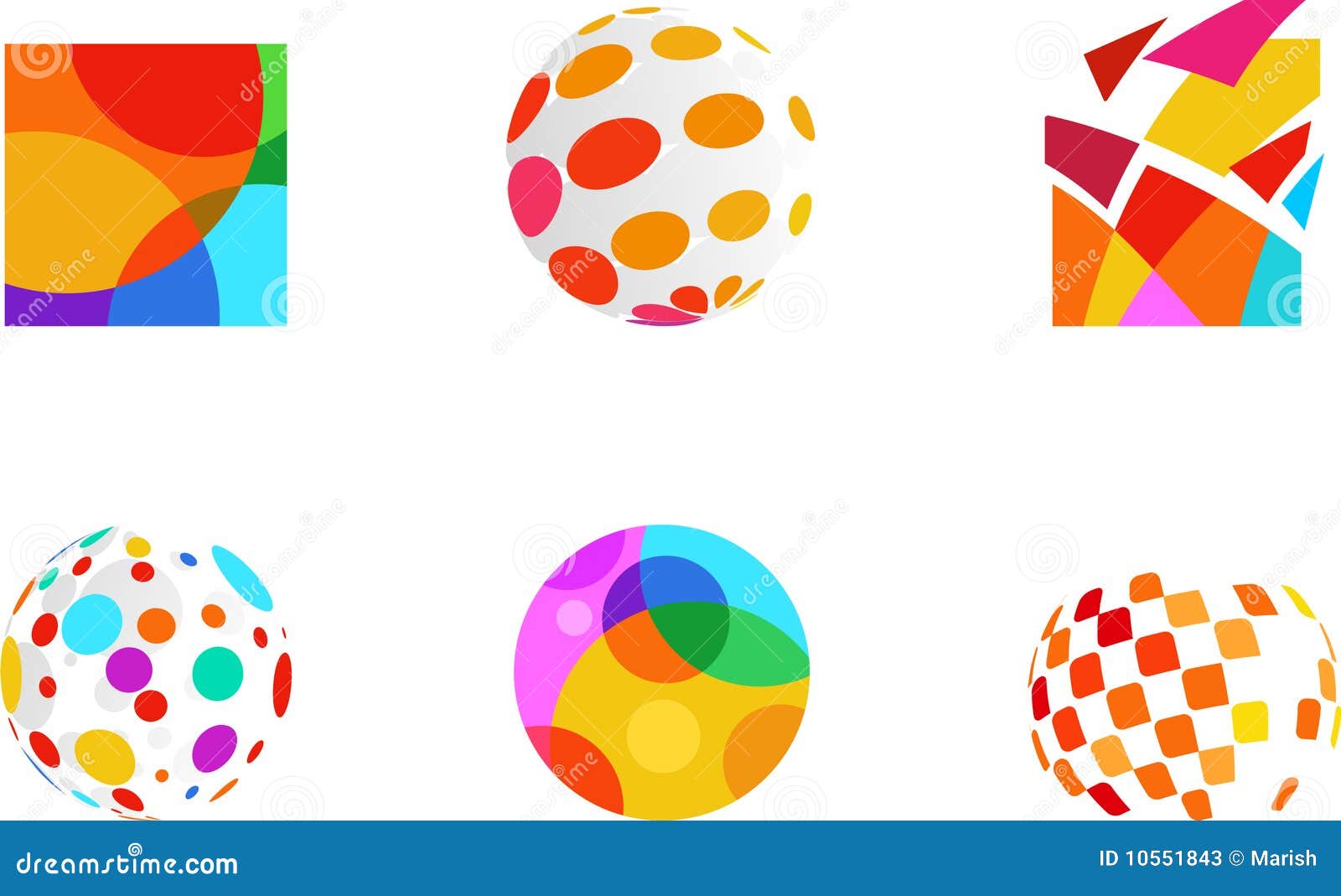 Abstract color icons stock vector. Illustration of shiny - 10551843