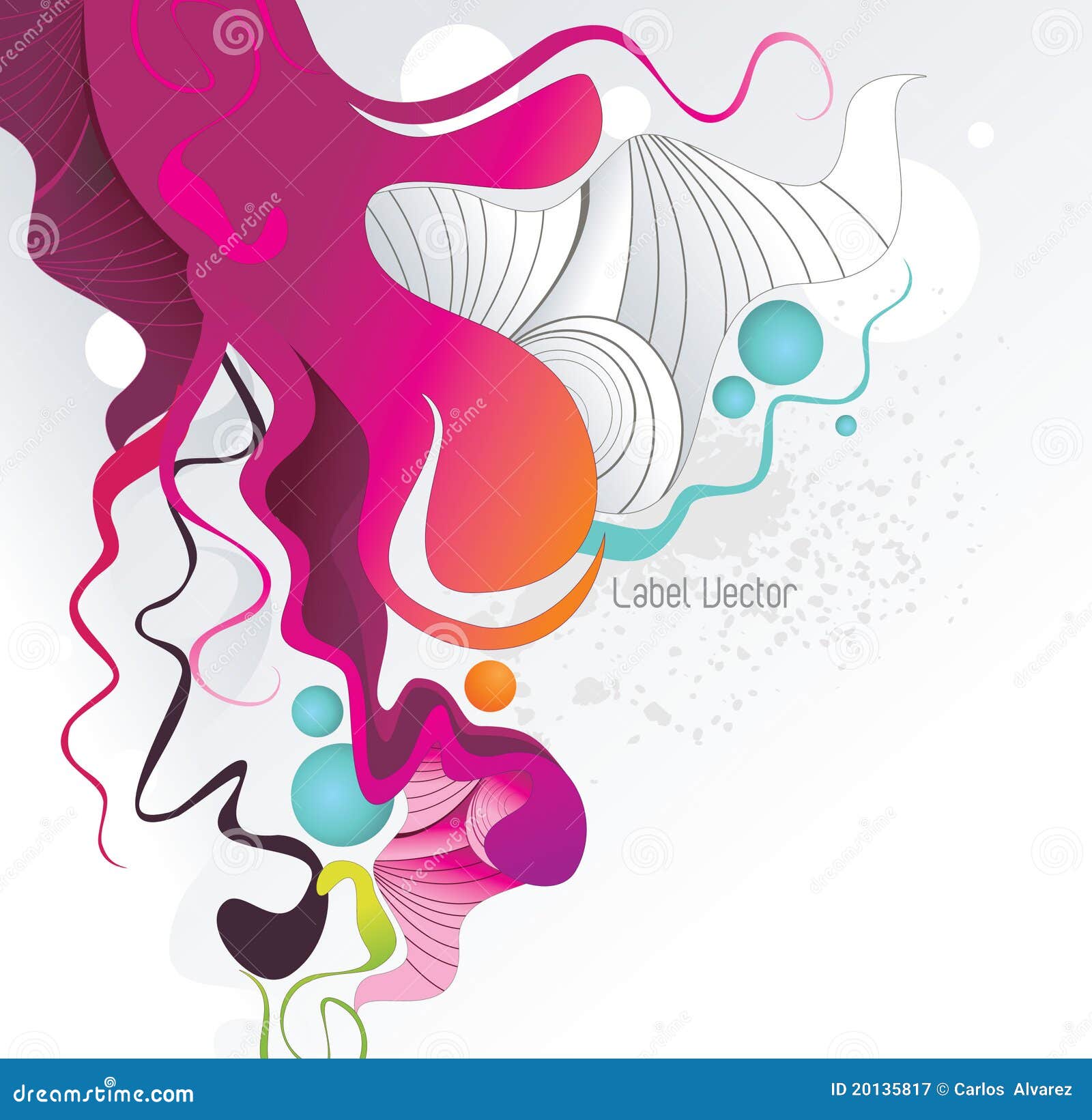 Abstract color ink shape stock vector. Illustration of splash - 20135817