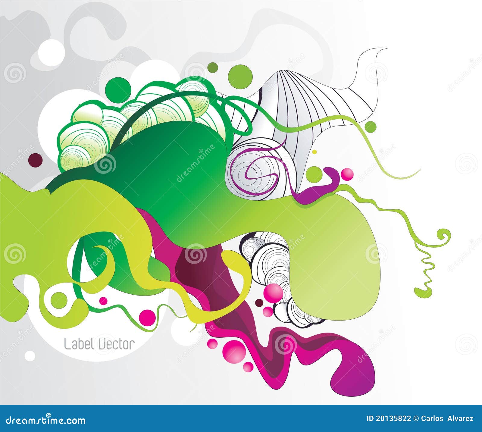 Abstract color ink shape stock vector. Illustration of texture - 20135822