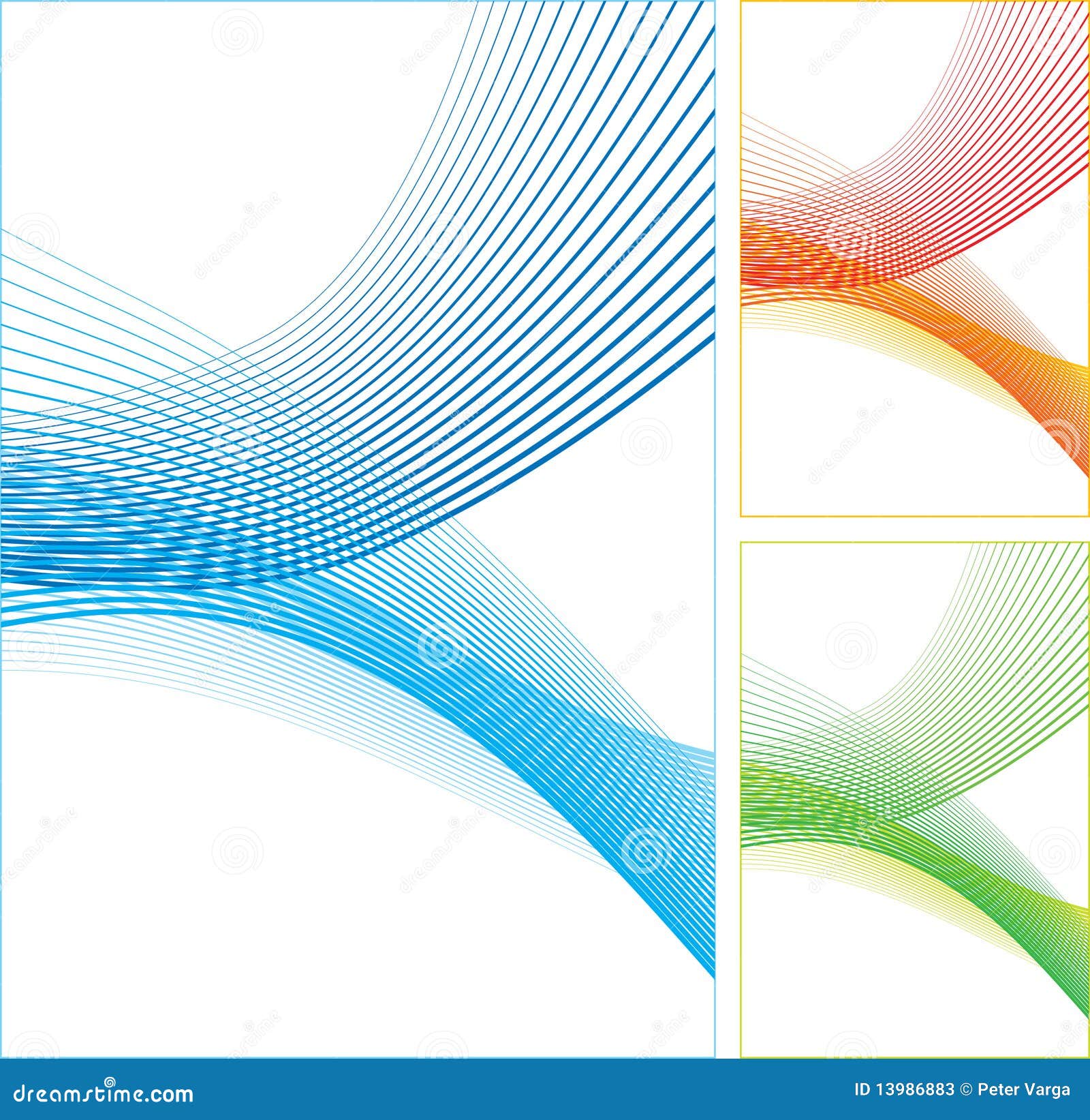 Abstract color lines. stock vector. Illustration of lines - 13986883