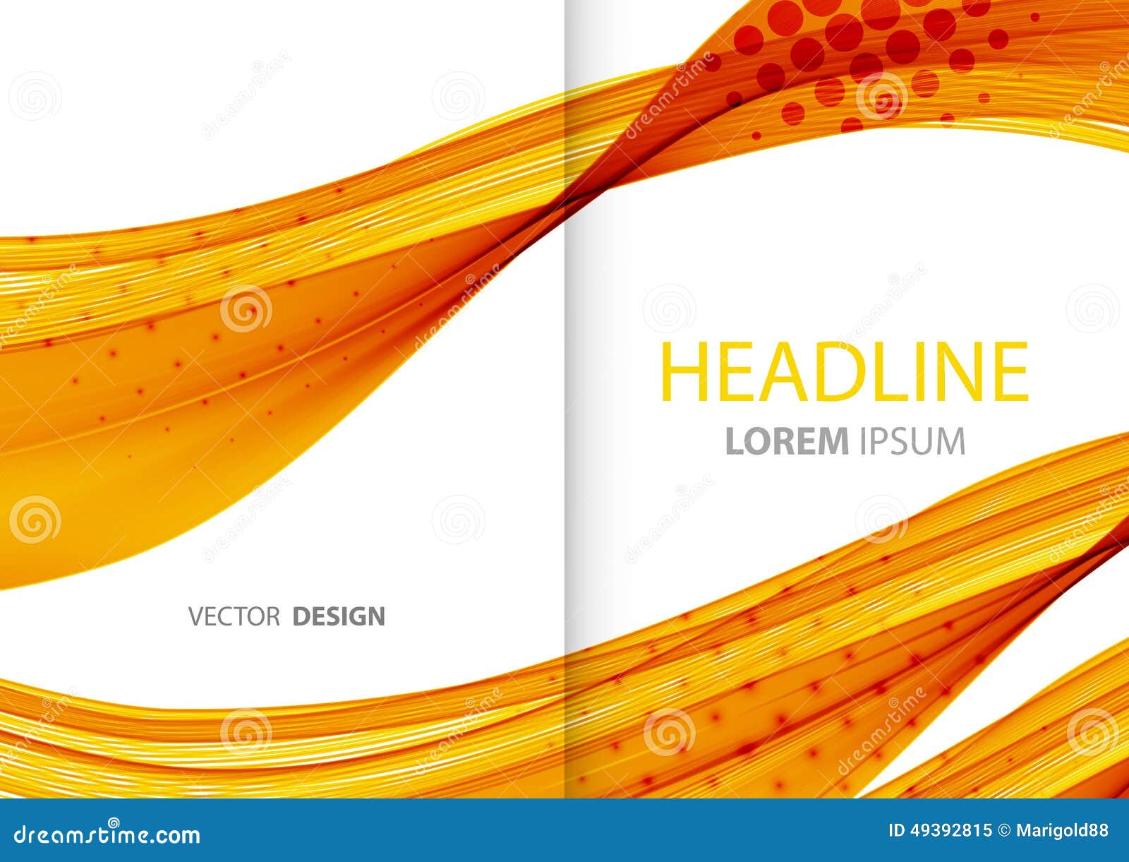 Abstract Color Lines Background. Template Brochure Stock Vector ...